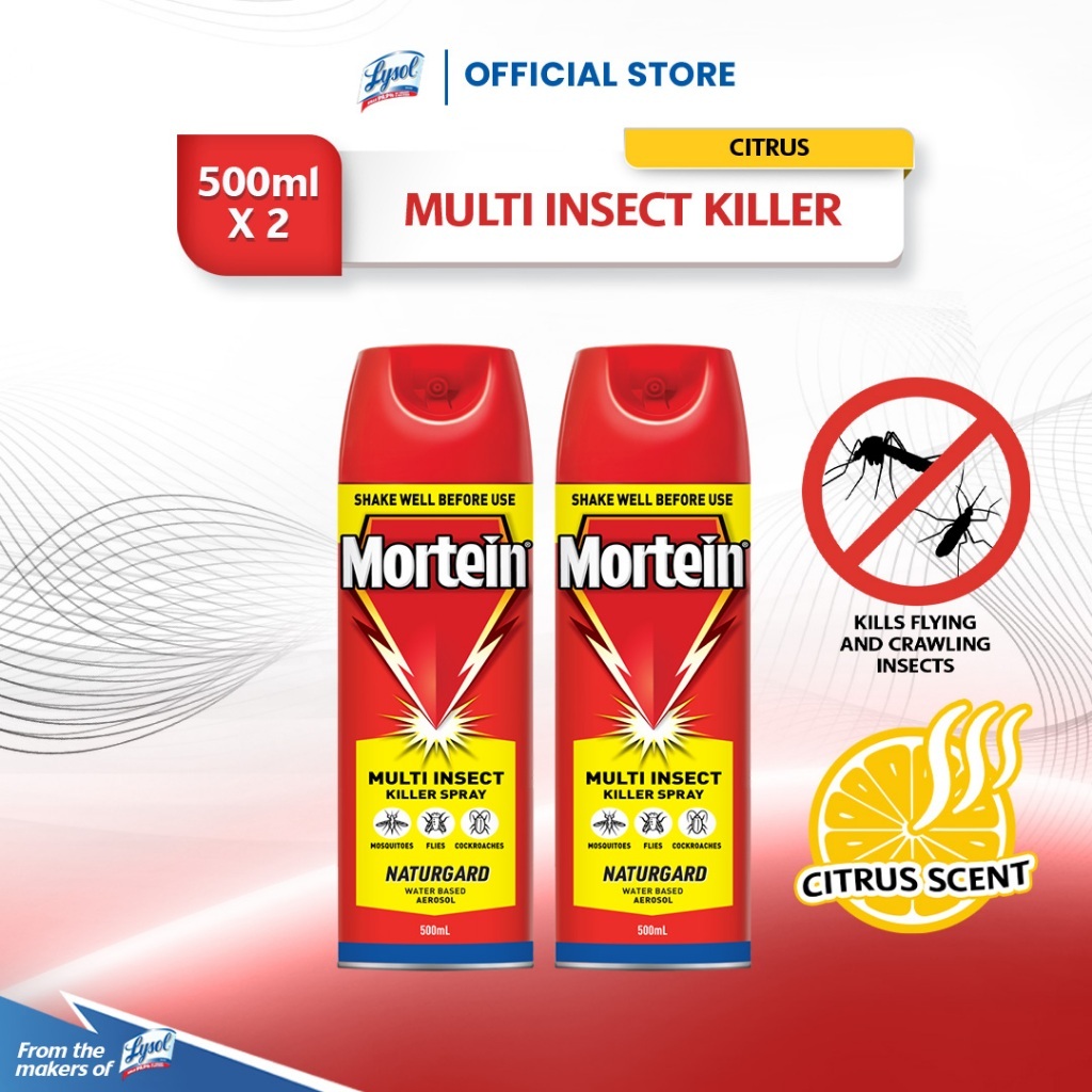 Mortein NaturGard Multi Insect Killer Citrus 500ML Twin Pack | Shopee ...