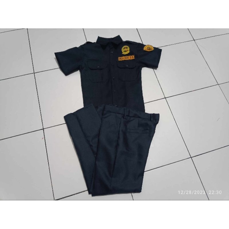 terno polo blue with complete patches (name cloth)(agency name)(sosia ...