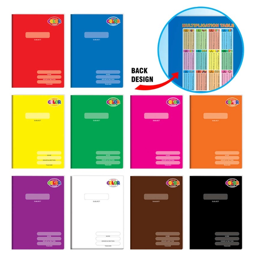 ADVANCE SINGLE COLOR COMPOSITION NOTEBOOK - 80 leaves (10 pcs) | Shopee ...