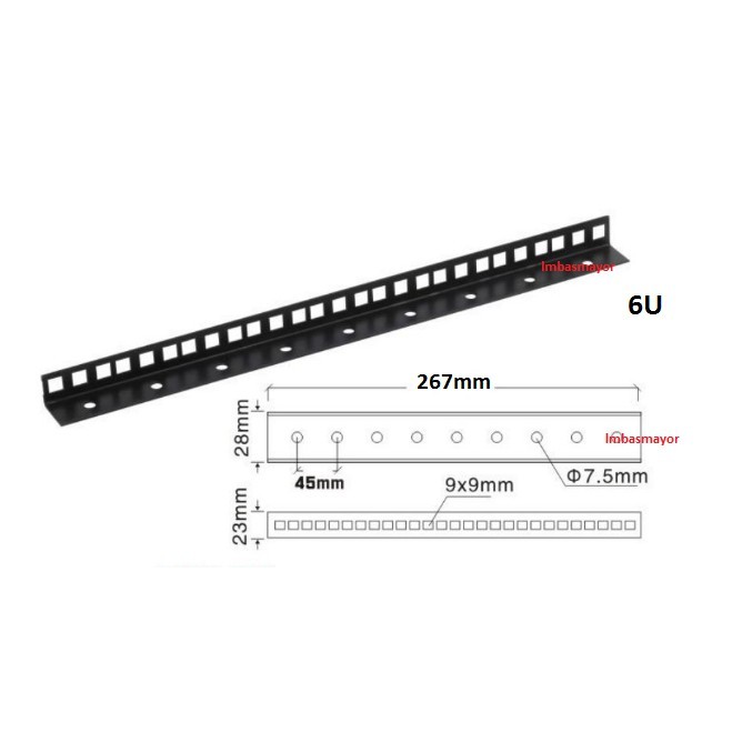 6U 4U Rack Rail for Flight Case Tourcase Assembly | Shopee Philippines