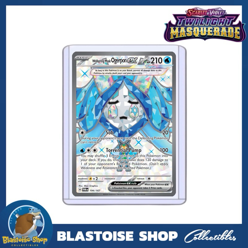 [EN] Pokemon Twilight Masquerade Wellspring Mask Ogerpon ex 194/167 ...