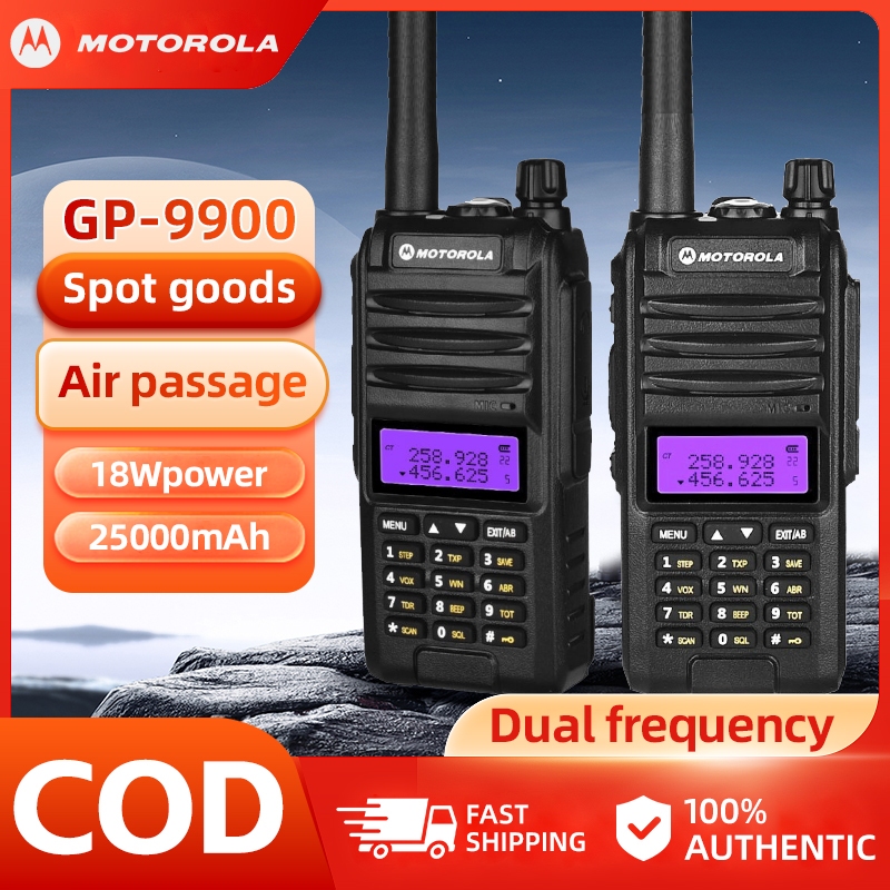 Motorola Walkie Talkie GP9900 128CH Full Band Wireless Copy Frequency ...