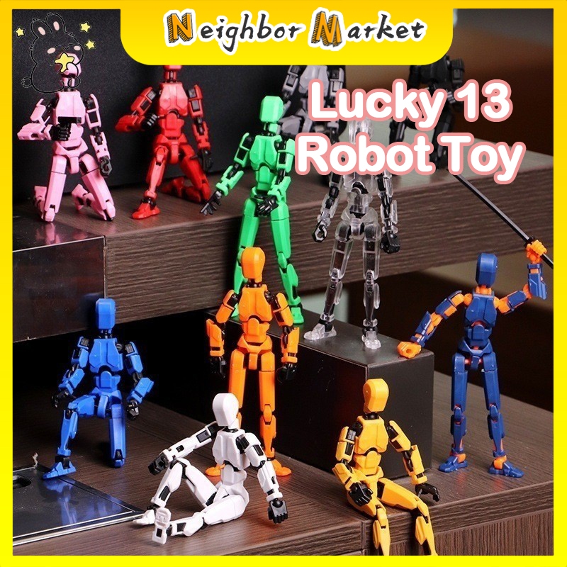 Lucky 13 dummy 13 action figure multi-jointed movable 3D printed toy ...