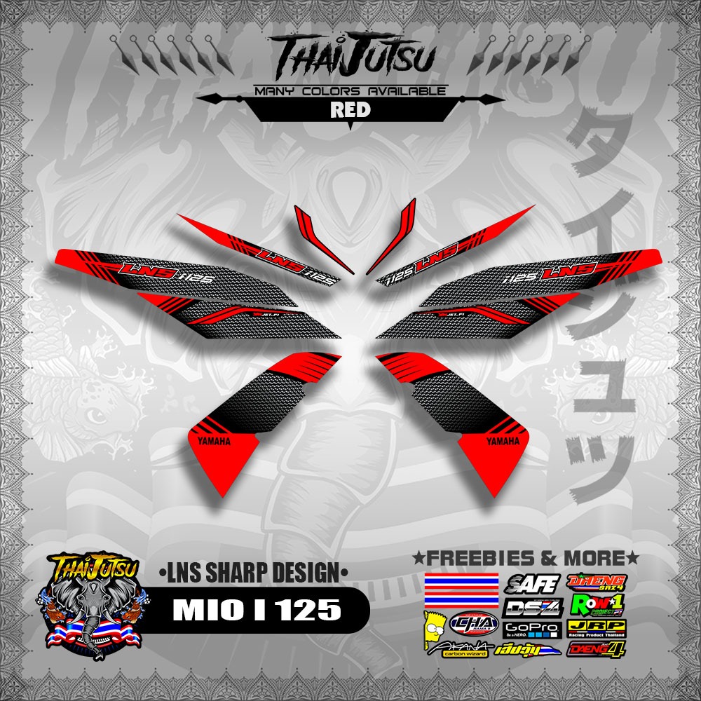 MIO I 125 DECALS ( LNS SHARP DESIGN )【ThaijutsuStickers】 | Shopee Philippines