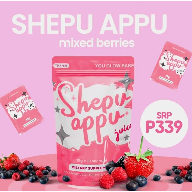 YOU GLOW BABE SHEPU APPU SLIMMING JUICE DIETARY SUPPLEMENT GLUTATHIONE ...