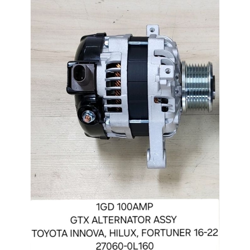 ALTERNATOR ASSEMBLY TOYOTA INNOVA, HILUX, FORTUNER(2016-2022) 1GD ...