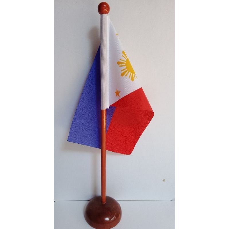 Philippines Table Flag Brown Stand | Shopee Philippines