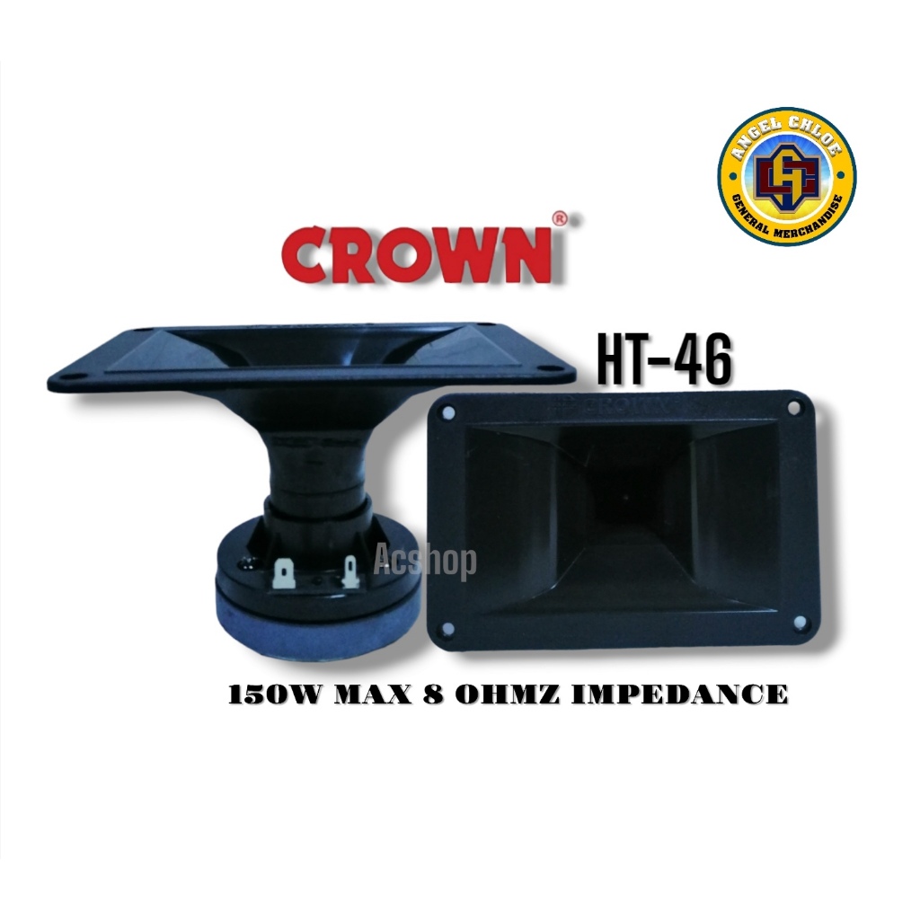 Crown HT-46 150 watts Horn Tweeter Speaker (Original) | Shopee Philippines