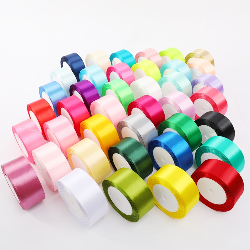 4cm 25 yards Satin Ribbon Roll Gift Packaging Ribbon Flower Making DIY ...
