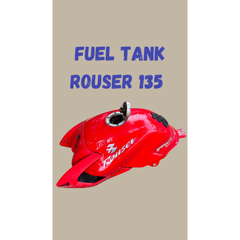 4RcycleParts FUEL TANK ROUSER 135 & CYLINDER SET Including valve ...