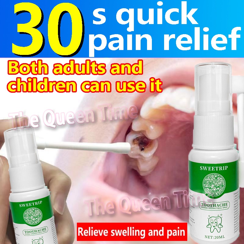 SWEETRIP Toothache Pain Relief Spray Remover Swelling Treatment Gums ...