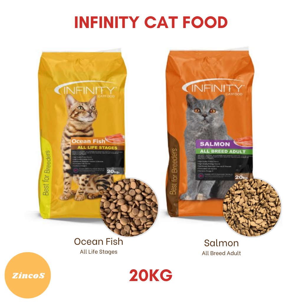 Infinity Cat Dry Food 20kg Salmon and Oceanfish flavor | Shopee Philippines