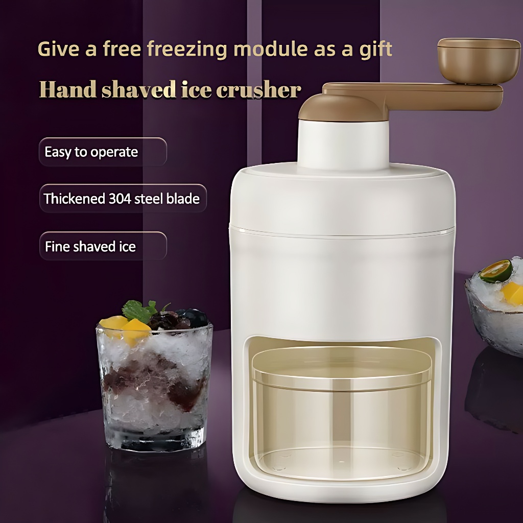 Household Manual Shaved Ice Handheld Ice Breaker Ice Maker cream ...