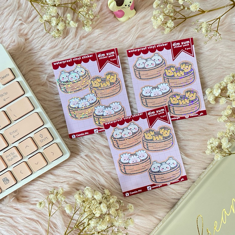 4pcs Dimsum Food Waterproof Stickers | Shopee Philippines