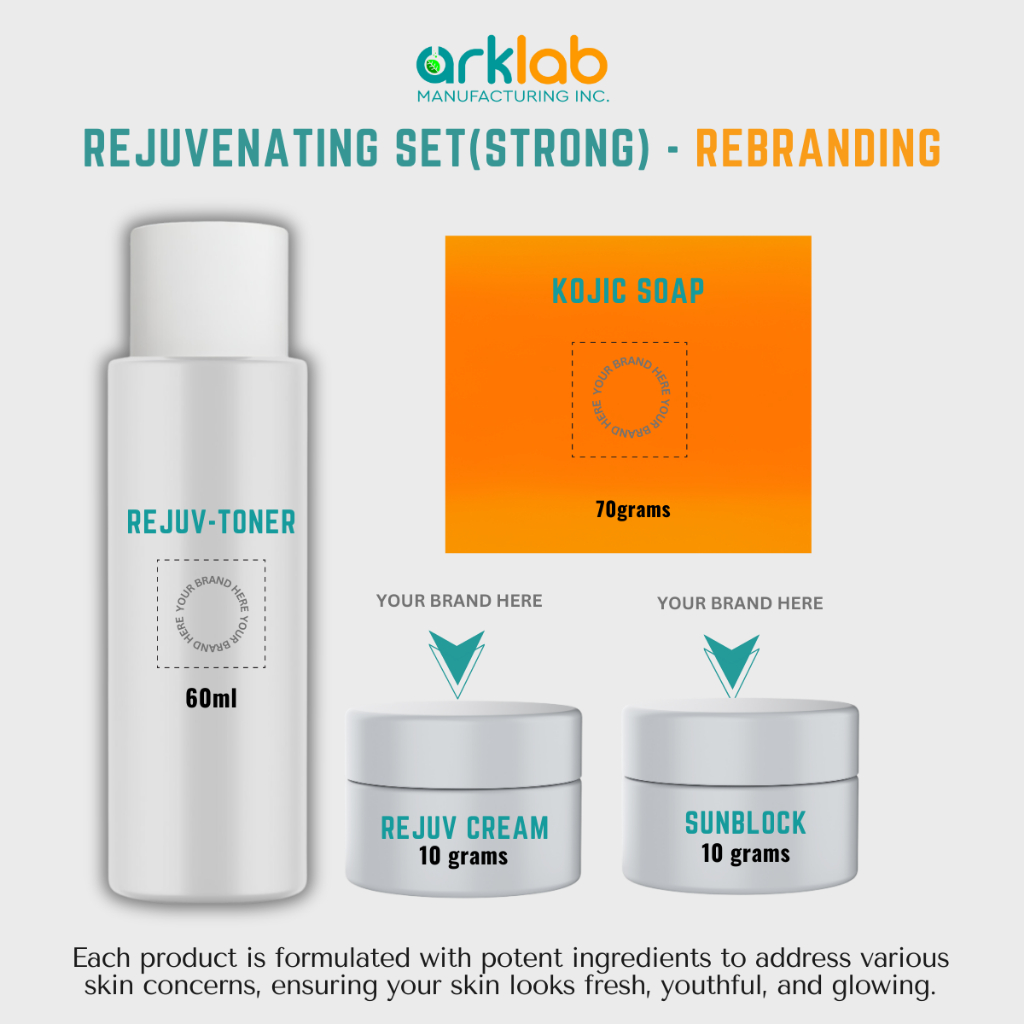 ARKLAB Rejuvenating Set with Active Ingredients Whitening and Glass Skin Effect REBRANDING ...