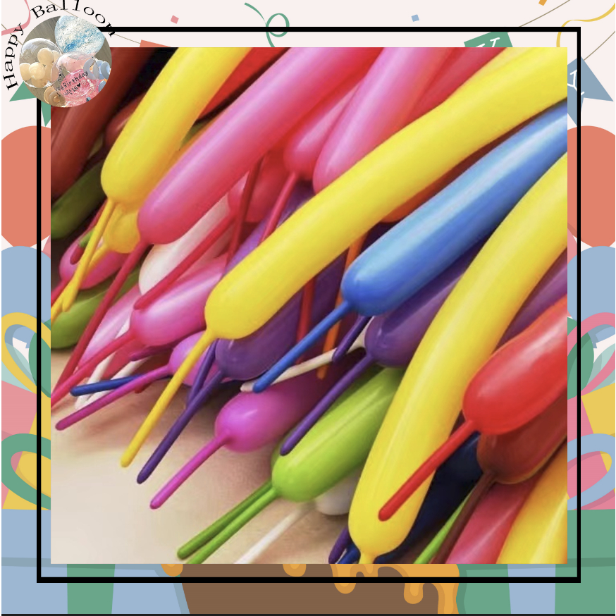 100PCS Long Balloons Twisting Balloon Size 260Q For Decoration ...