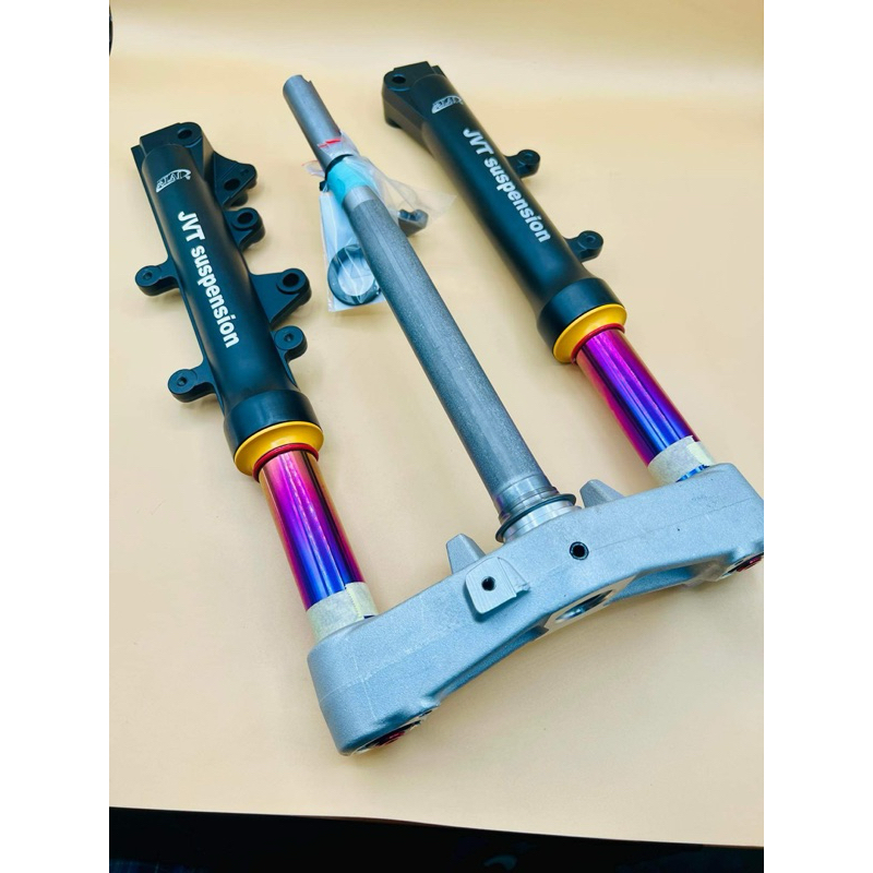 JVT Front Shock for Nmax V1/Nmax V2 33mm / Aerox titanium/gold | Shopee Philippines
