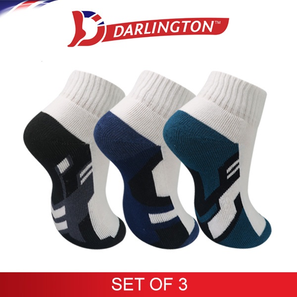 Darlington Kids Sports Thick Cotton Anklet Socks 7B0102 – Set of 3 ...