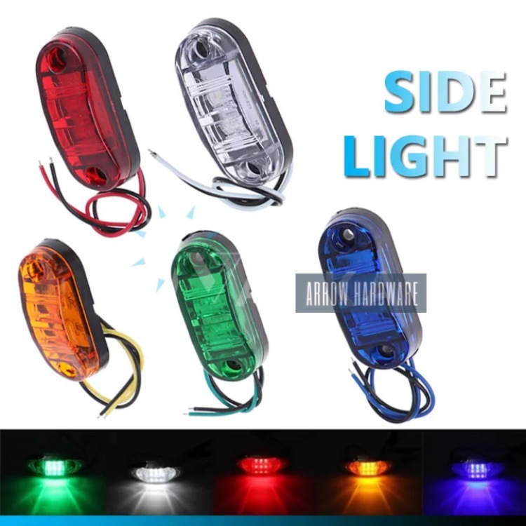 Led Light For Car Truck 12v 24v Oval Clearance Side Lamp Trailer ...