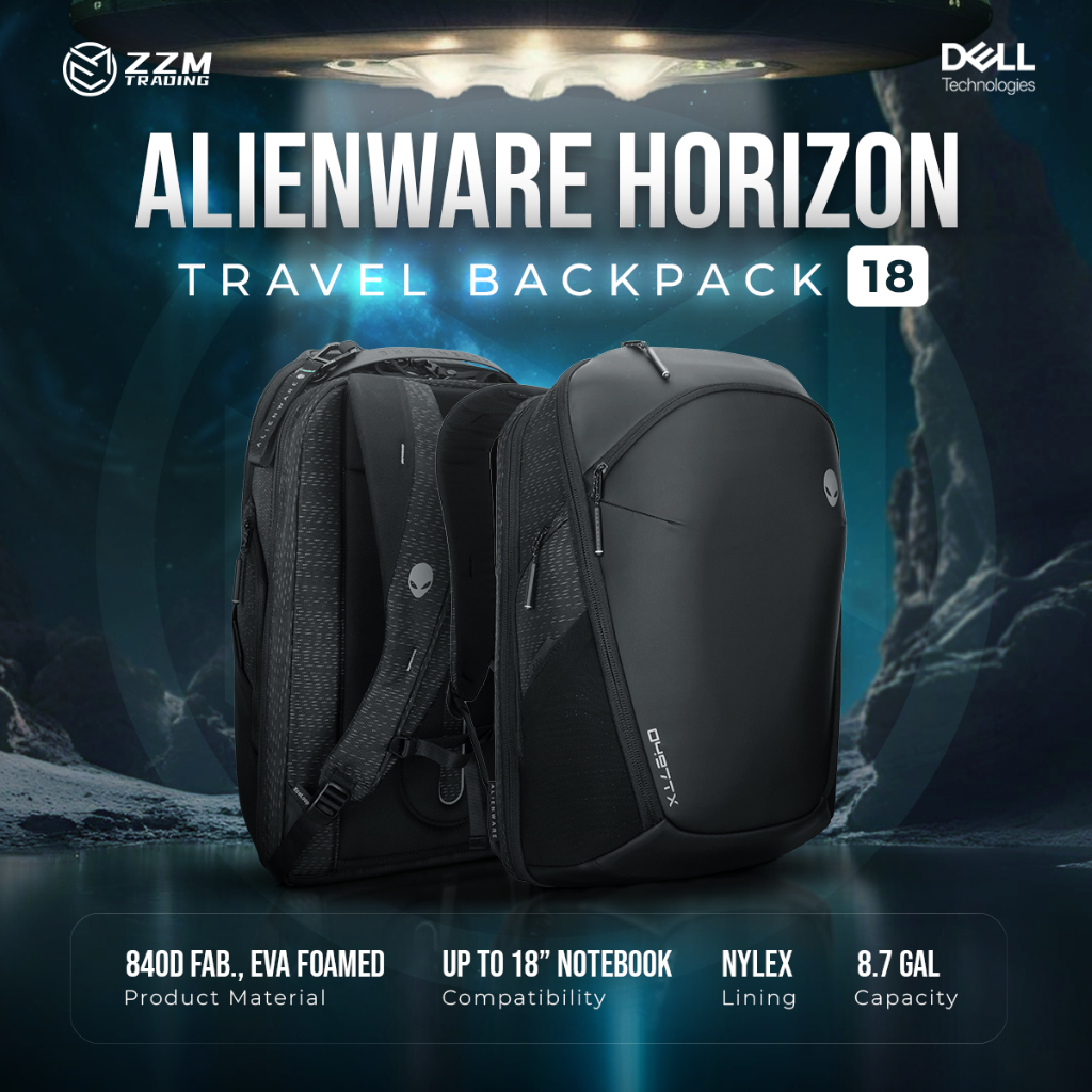 Dell Alienware Horizon Travel Backpack 18 840D fabric, EVA foamed Up to ...