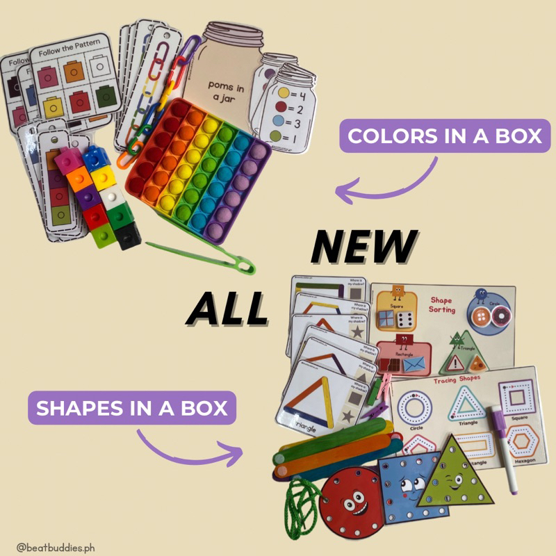 Color and Shape Activity for Kids, Shape Color Sorting, Ready Made ...