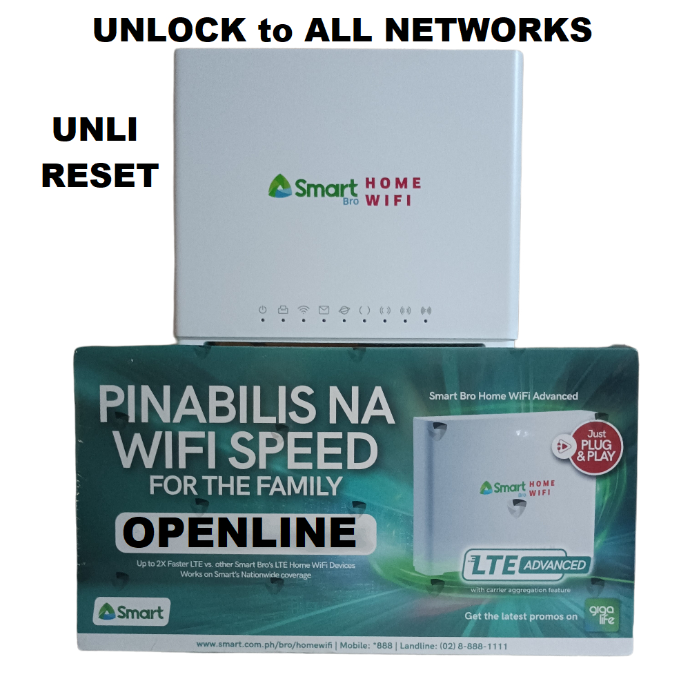 OPENLINE Smart Bro Prepaid Home WiFi LTE-Advanced CAT 6 (Evoluzn ID5L) | Shopee Philippines