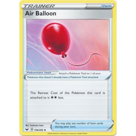 Pokemon TCG - AIR BALLOON 156/202 Uncommon - Sword & Shield | Shopee ...
