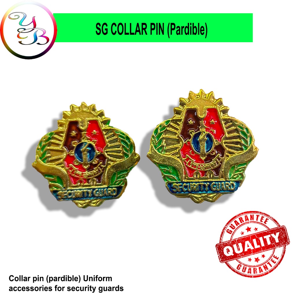 Collar pin for security guards (pardible) | Shopee Philippines
