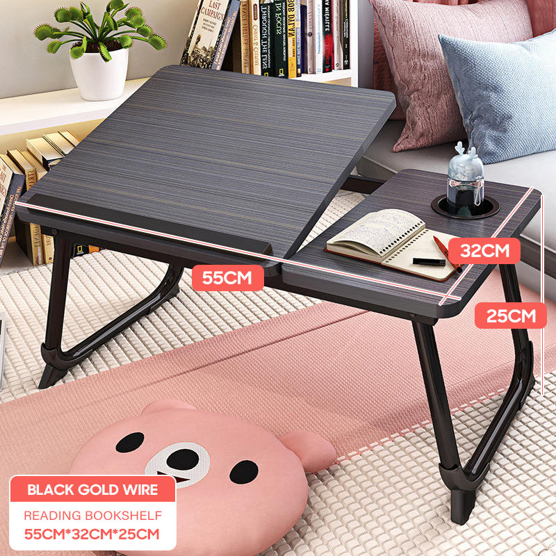 ️COD⭐ Lazy Table Folding Computer Desk For LaptopPortable Study Bed ...