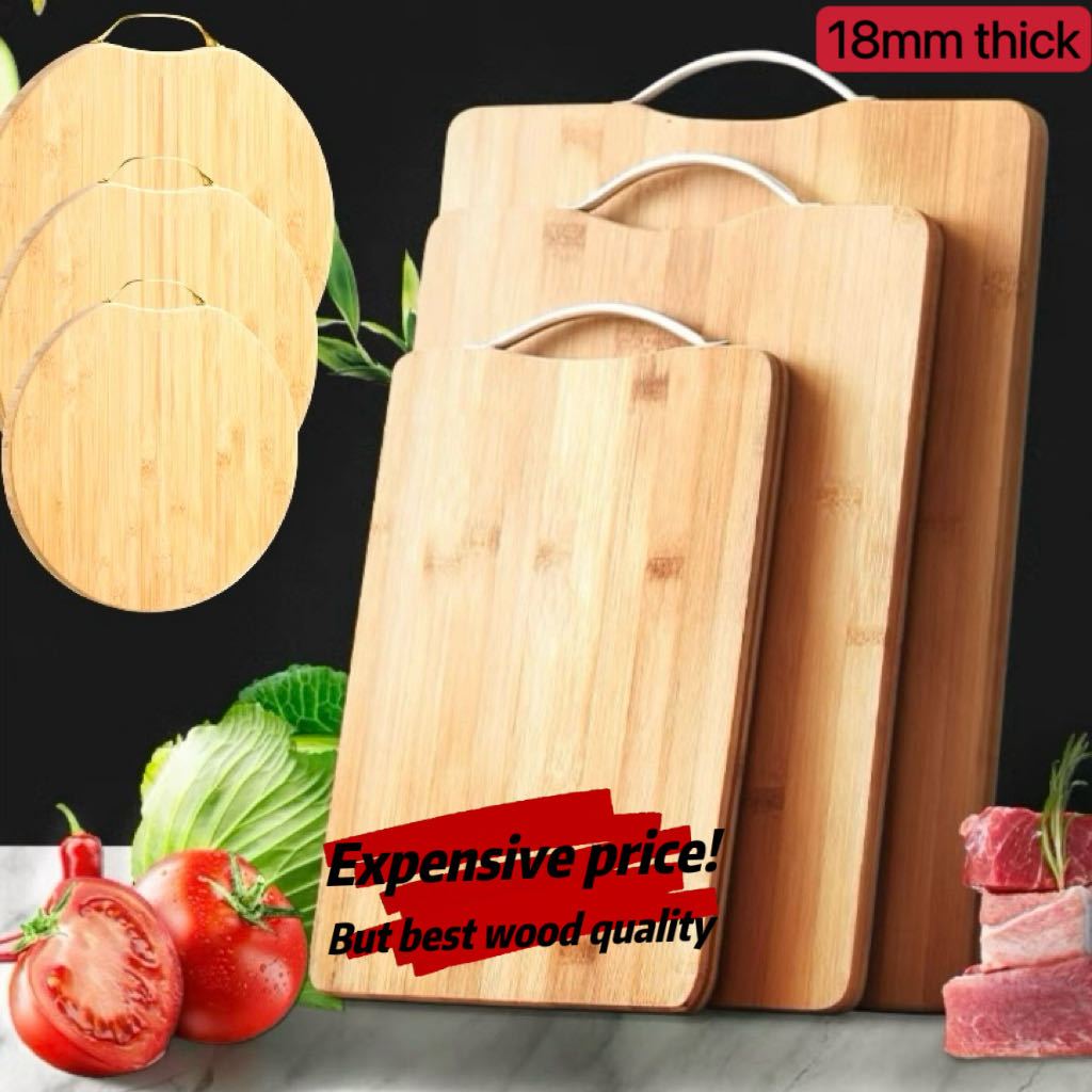 Wooden chopping board wood kitchen cutting board chopping pad sangkalan ...