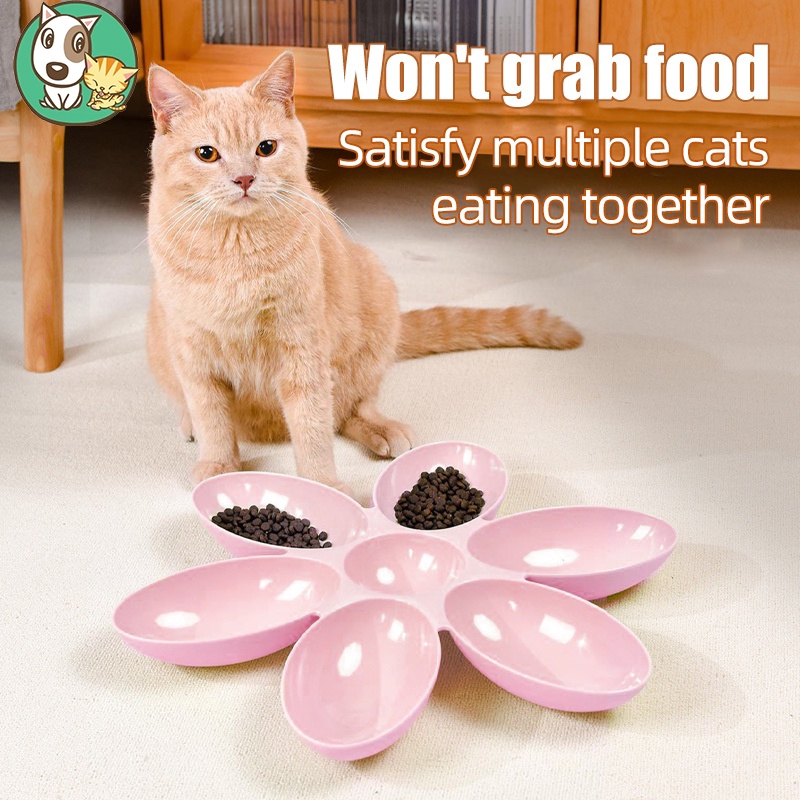 Dog Bowl Cat Bowl Food Bowl Basin Family Multi-Pet Petal Type Pet ...