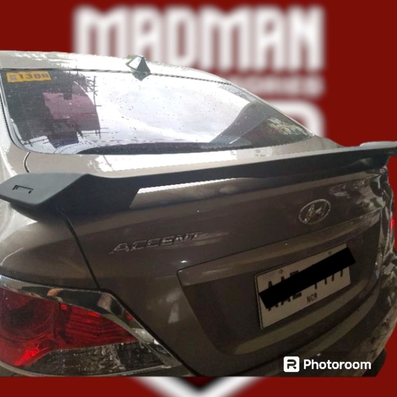 Hyundai Accent 11 to 17 Spoiler With Brakelight | Shopee Philippines