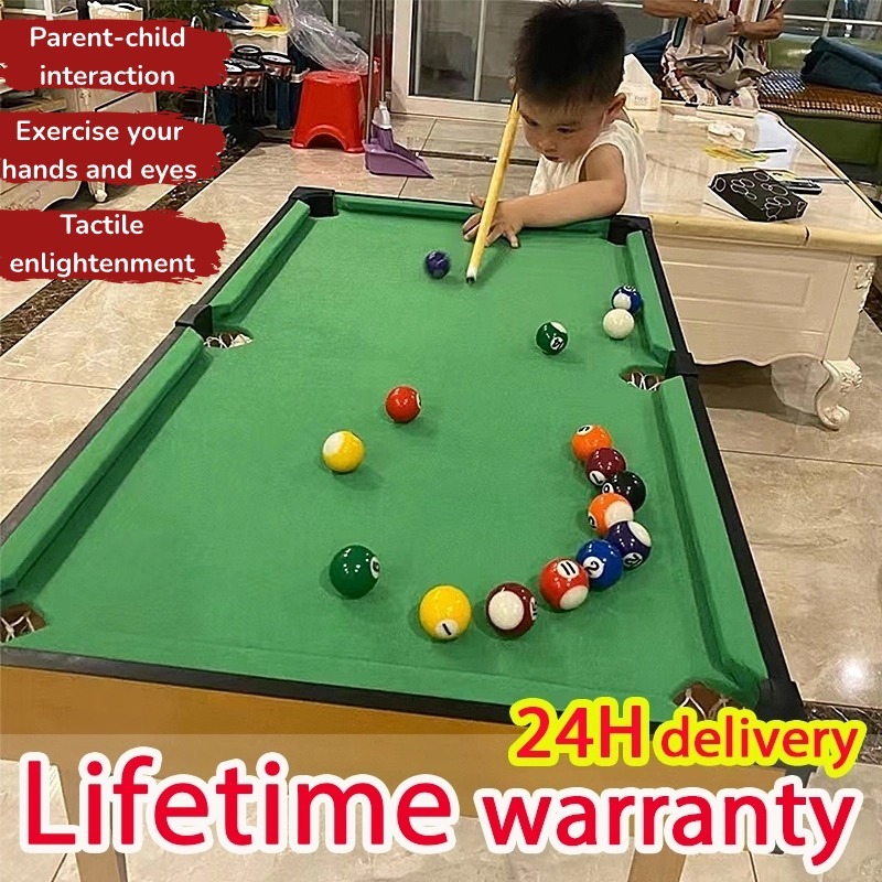 Mini Billiard Table Set for Kids Tall Feet Pool Table Junior Billiard ...