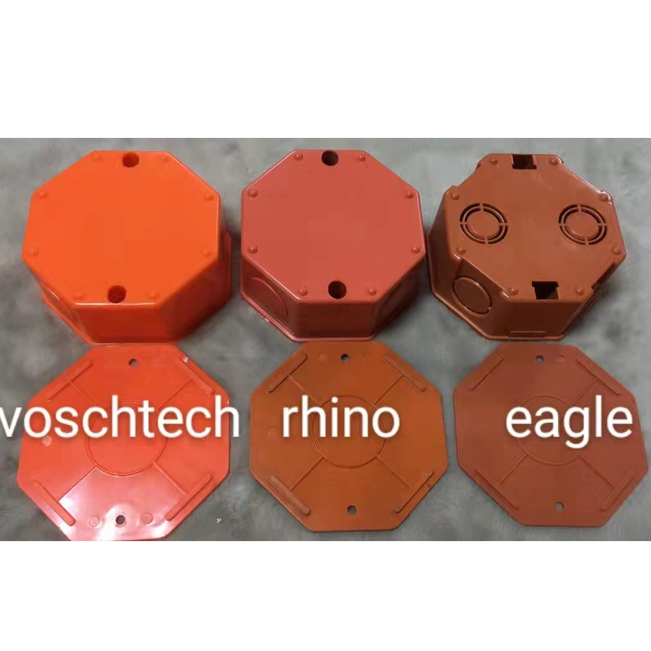 20PCS PVC ORANGE JUNCTION BOX WITH COVER | Shopee Philippines