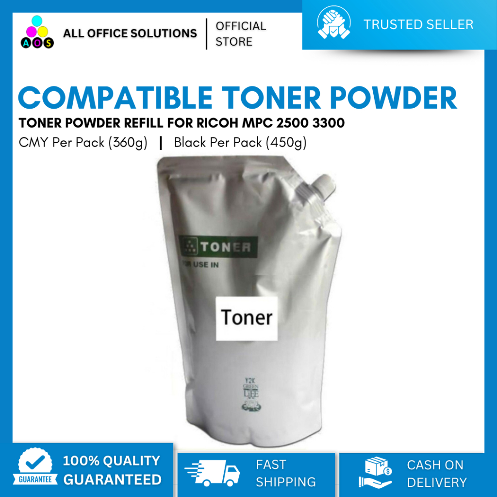 AOS Compatible for Ricoh MPC 2500 3300 Toner Powder Refill | Shopee ...