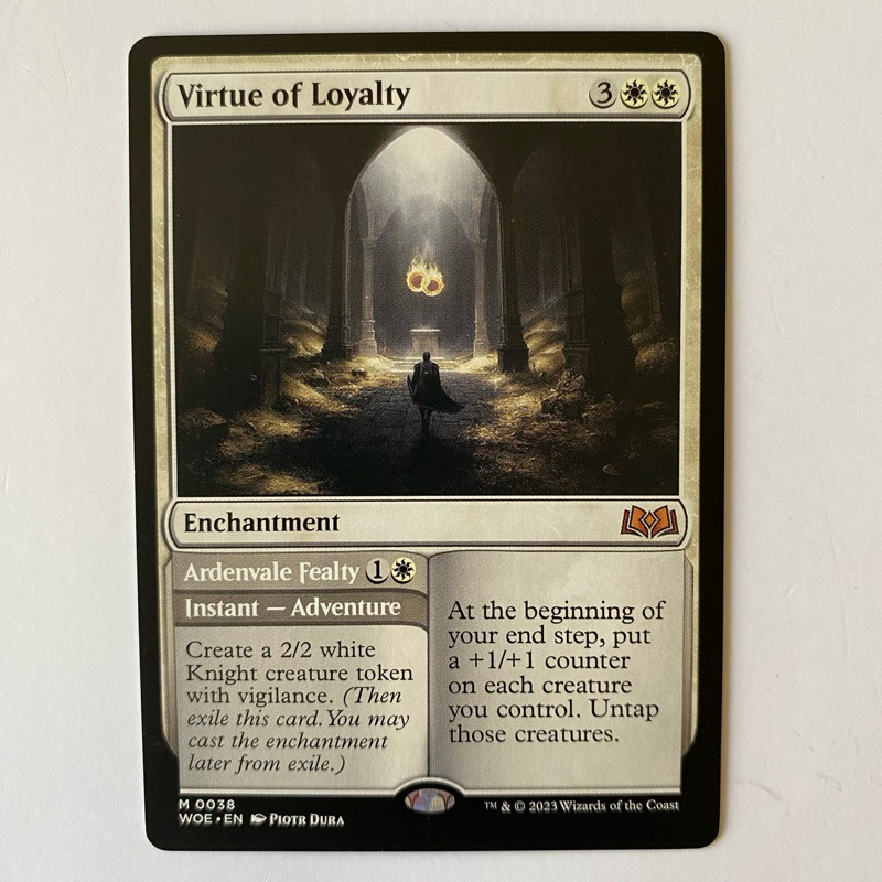 MTG Proxy Playtest Card - Virtue of Loyalty (WOE) | Shopee Philippines