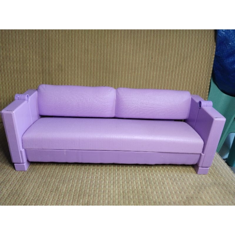 Mattel Barbie Doll DreamHouse Purple Sofa Couch Converts To Bunk Bed W ...