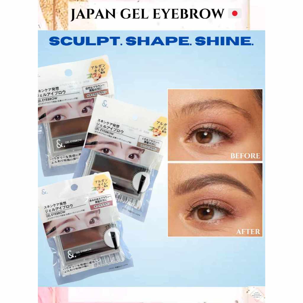 WATERPROOF TINTED EYEBROW GEL WITH BRUSH FOR LONG-LASTING SMUDGE-PROOF ...