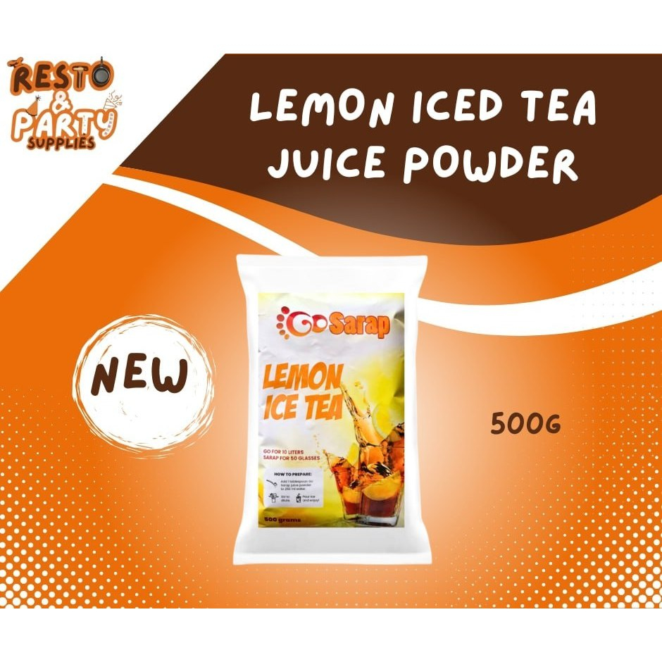 Go Sarap Lemon Iced Tea Juice Powder 500g | Shopee Philippines