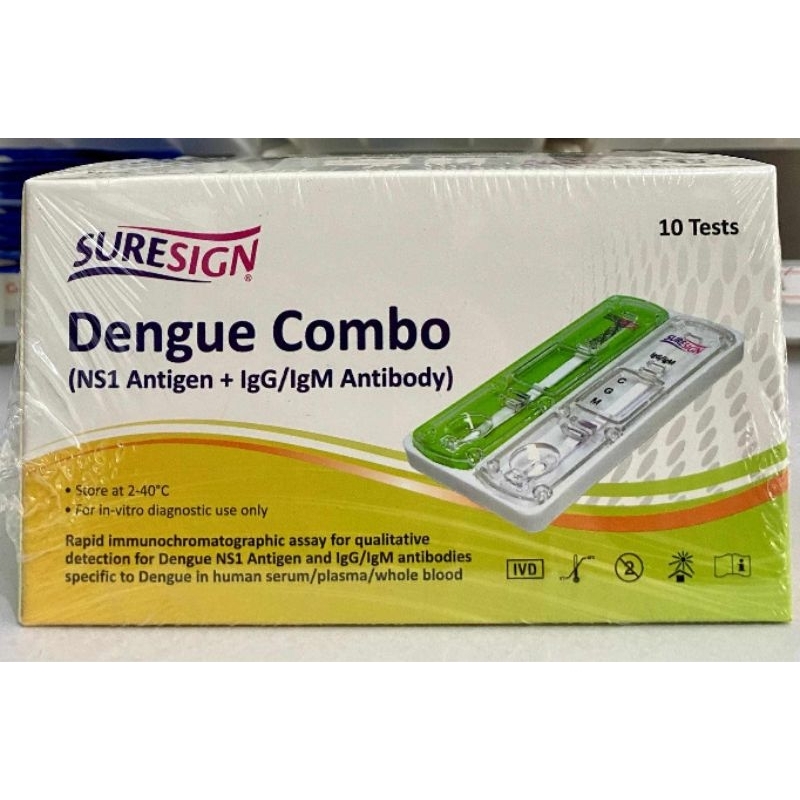 Dengue Duo Test Kits (NS1 Antigen + IgG/IgM Antibody) 10test kit/Box ...
