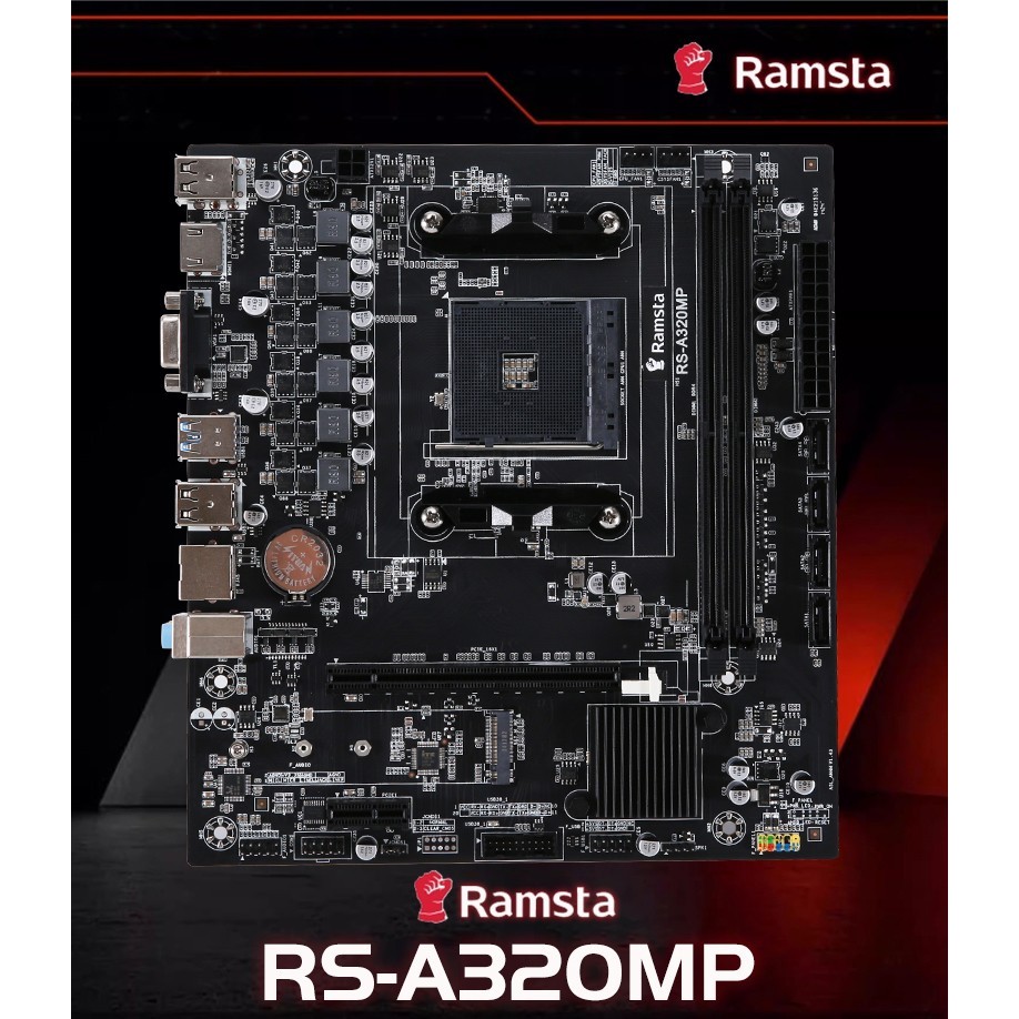 Ramsta RS-A320MP AMD AM4 DDR4 M-ATX Motherboard | Shopee Philippines
