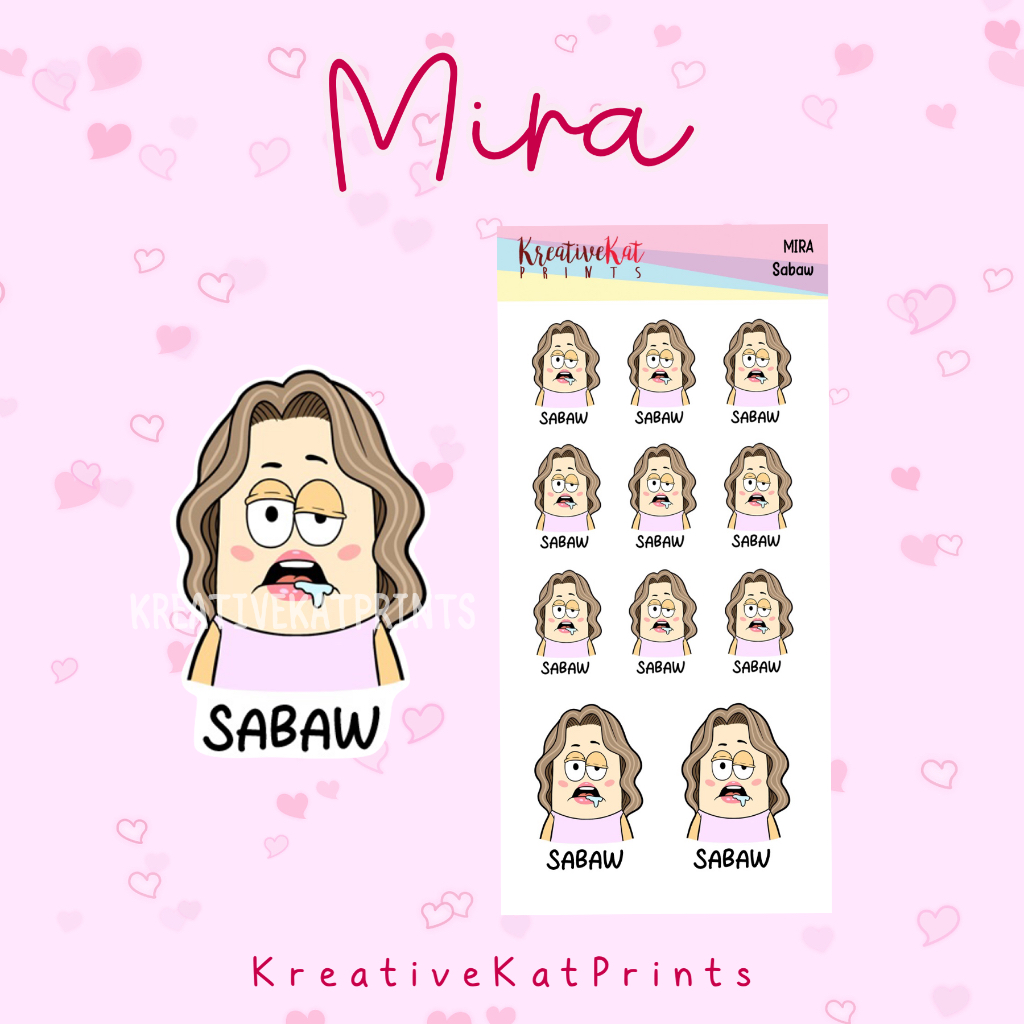 Mira Planner Stickers - SABAW Tagalog Stickers | Shopee Philippines