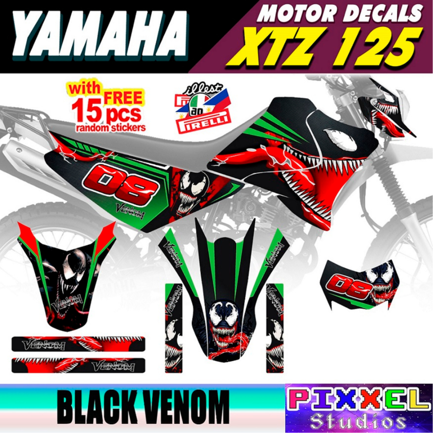 YAMAHA XTZ 125 Full Decals Sticker Body | Shopee Philippines