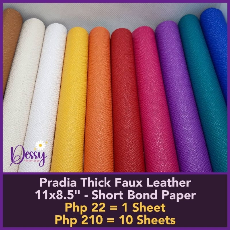 Pradia Thick Faux Leather Size 11x8.5" - DIY Leathercraft Hair Bow Hair ...