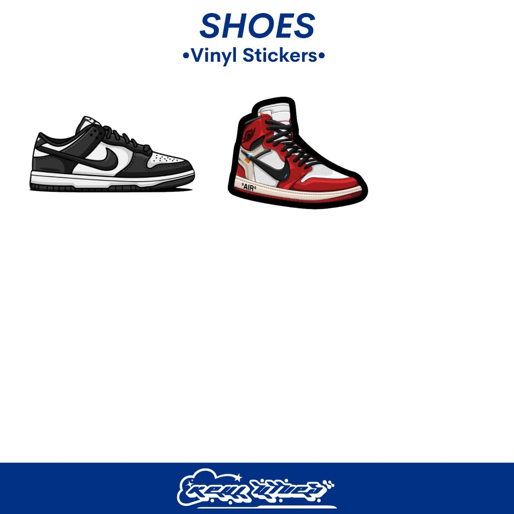 off white x nike air jordan sticker shoes sneakers Vinyl Stickers ...