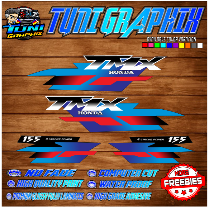 Honda TMX 155 CDI KIDLAT STOCK DECALS 2003 model with Freebies | Shopee ...