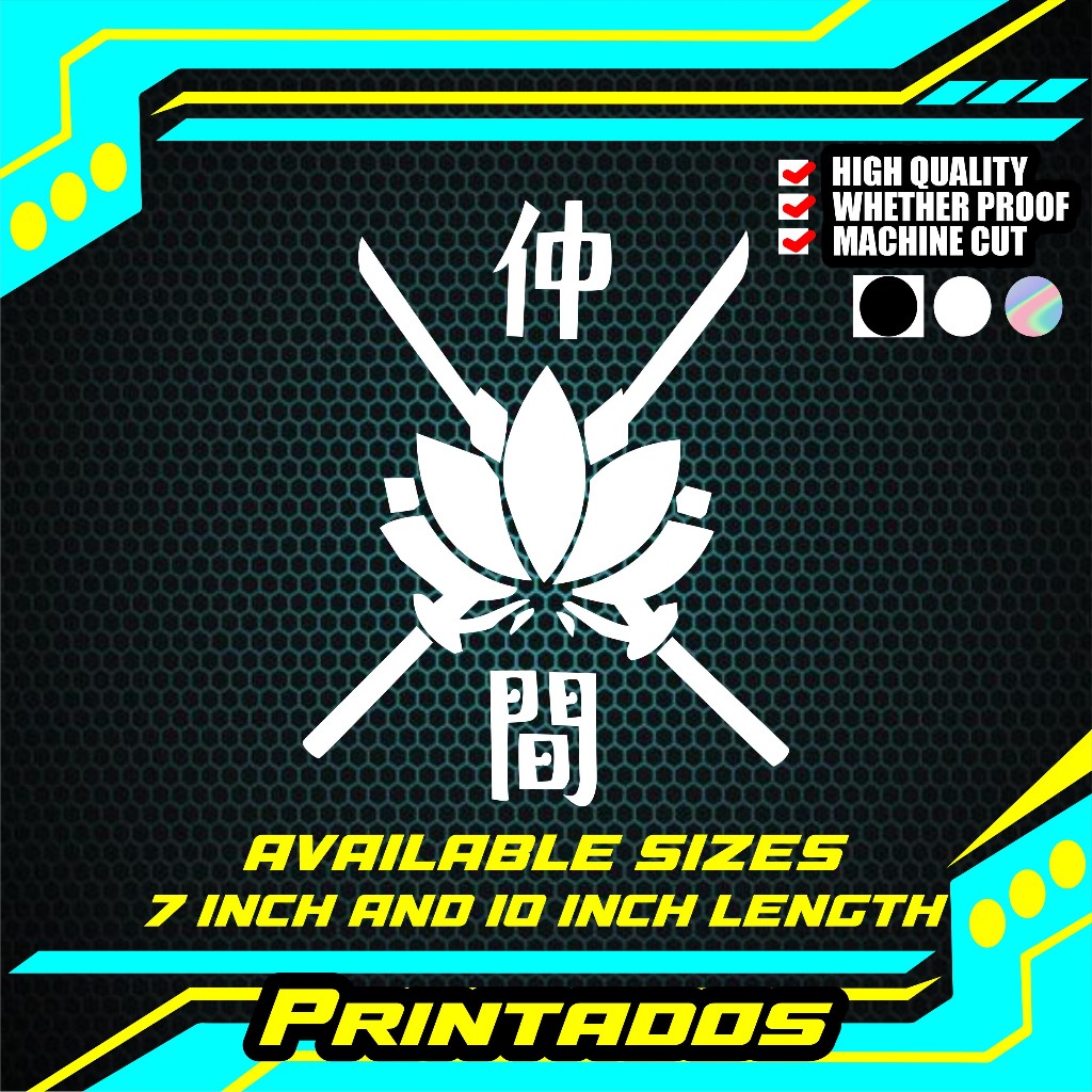 ORIGINAL JDM LOTUS SAMURAI decal sticker cutout for car , motorcycle ...