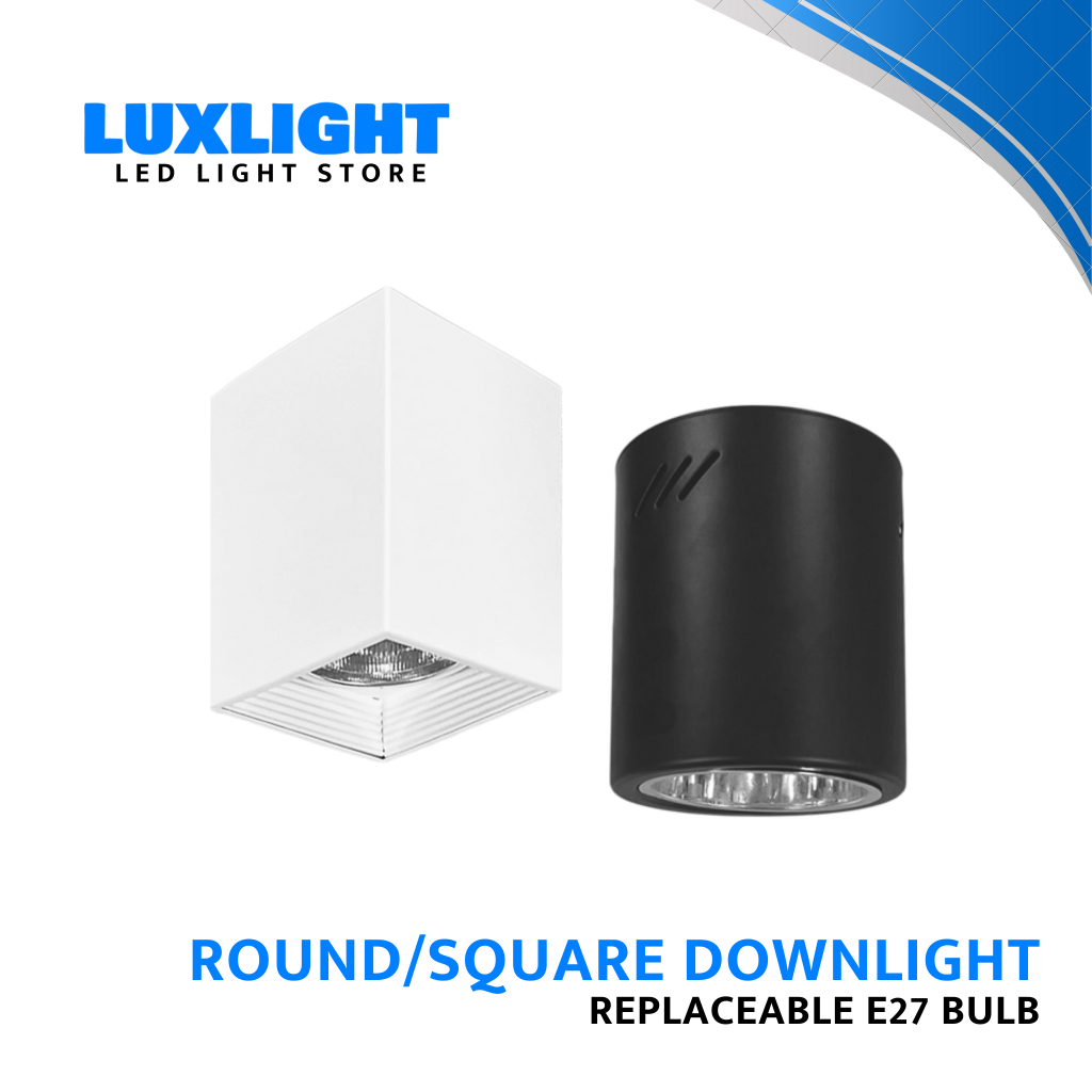 E27 Surface Mounted Pinlight 3.5 and 4 inches Replaceable Bulb/Round ...