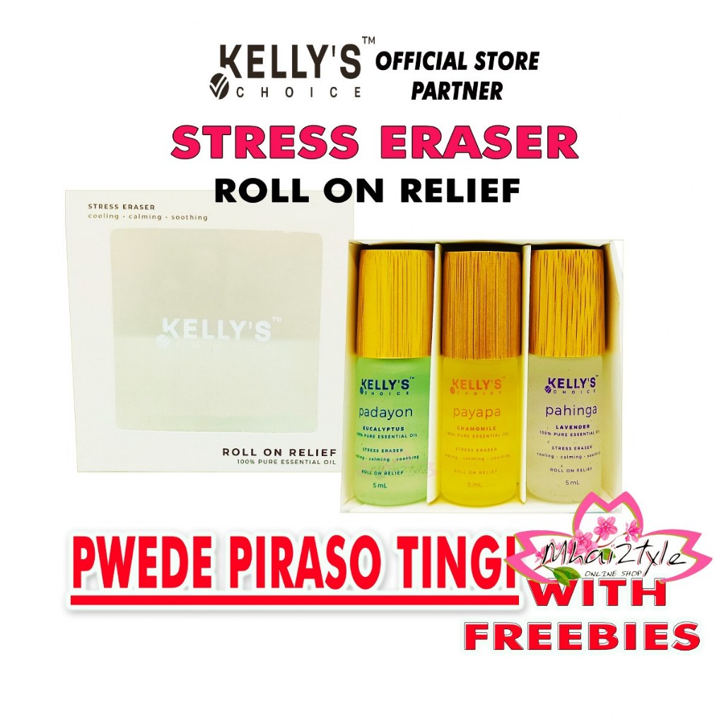 KELLYS CHOICE STRESS ERASER ROLL ON RELIEF OR BREATH LOVE DIFFUSER ...