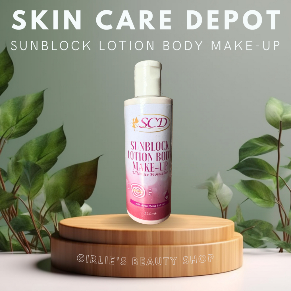 SCD Sunblock Lotion Body Make-up w/ FREEBIES (with Aloe Vera Extract ...